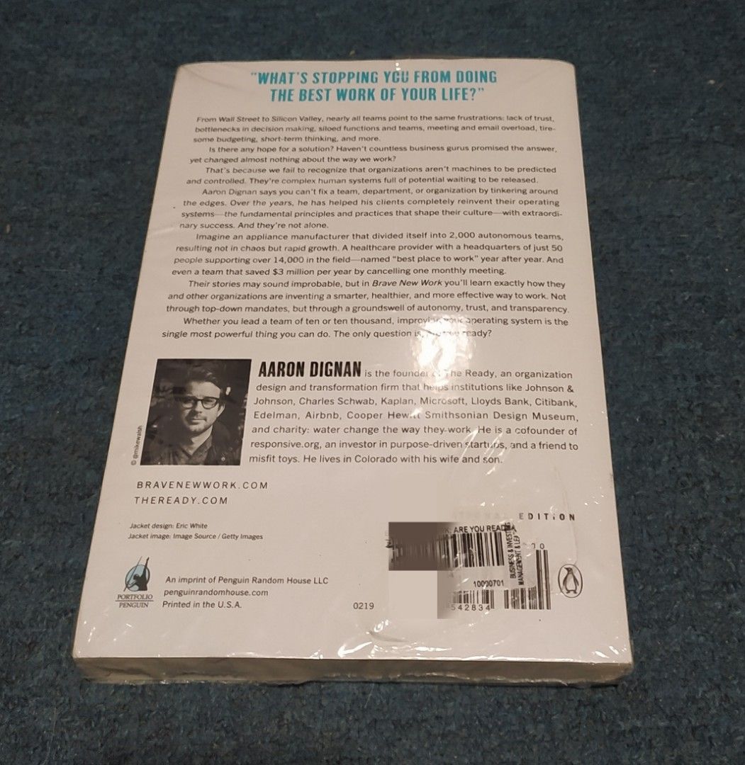 Brave New Work Aaron Dignan founder of The Ready, Hobbies & Toys, Books ...
