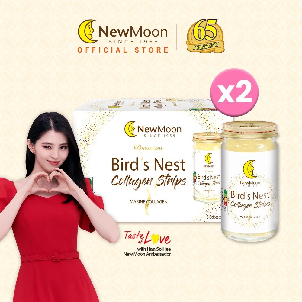 [Bundle of 2] New Moon Bird's Nest with Collagen Strips 150g x 6s ...