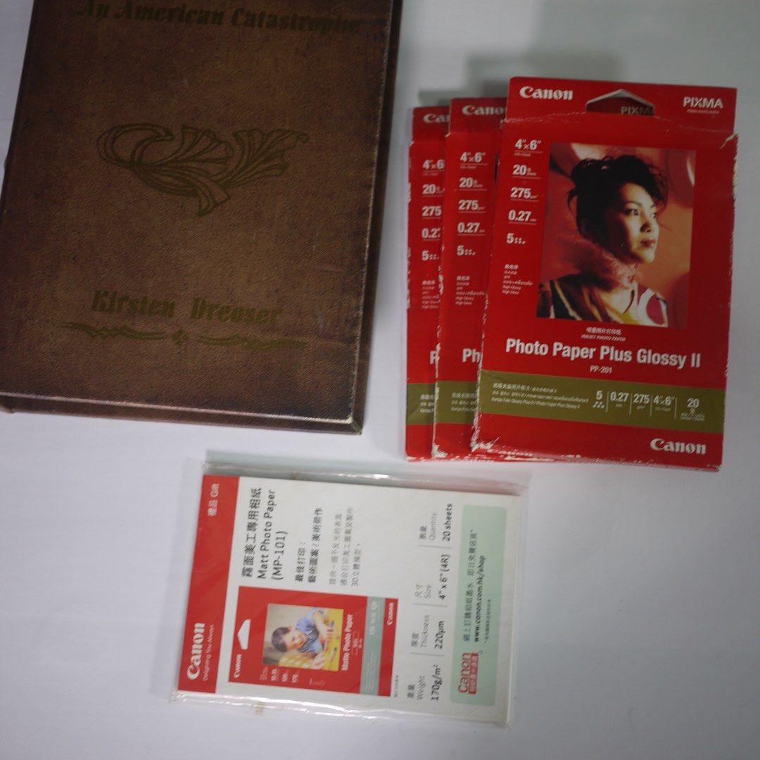 Canon Photo paper plus II glossy type, Photography, Cameras on Carousell