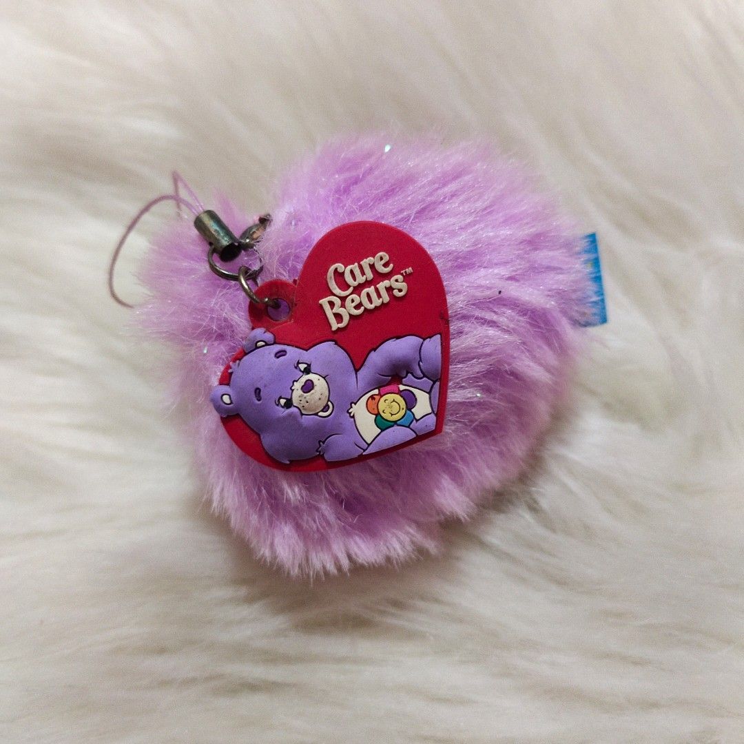 Carebear keychain violet, Hobbies & Toys, Memorabilia & Collectibles, Fan Merchandise on Carousell