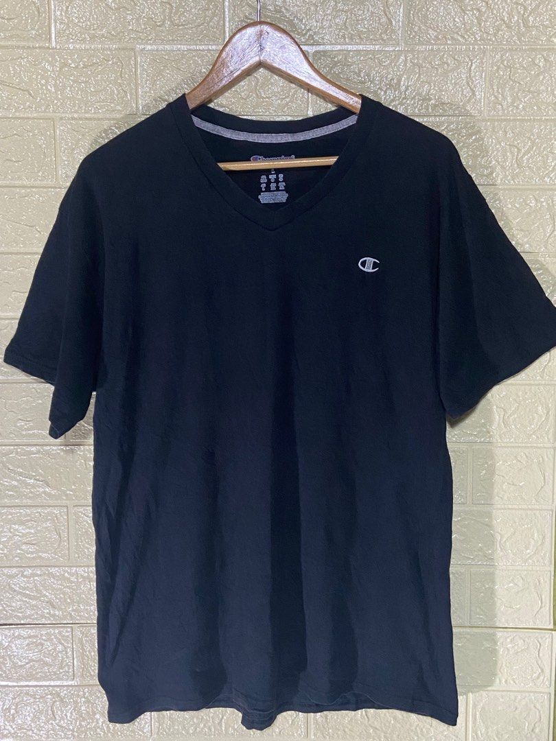 Champion basic logo, Men's Fashion, Tops & Sets, Tshirts & Polo Shirts on Carousell