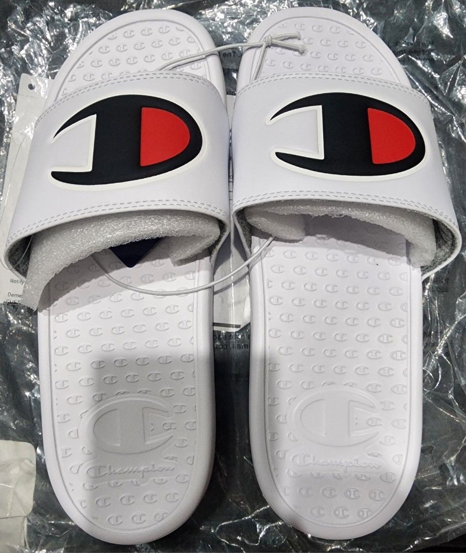 CHAMPION SLIDES, Men's Fashion, Footwear, Slippers & Slides on Carousell