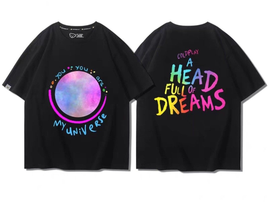 Coldplay Concert T Shirt 2024 Design, Men's Fashion, Tops & Sets ...