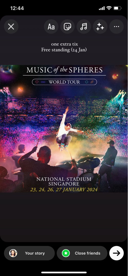 Coldplay Ticket, Tickets & Vouchers, Event Tickets on Carousell