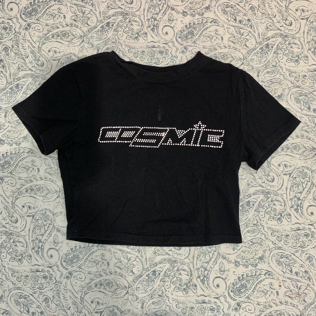 cosmic y2k cropped top, Women's Fashion, Tops, Shirts on Carousell