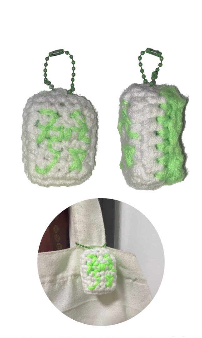 crochet mahjong keychain, Hobbies & Toys, Stationery & Craft, Handmade ...