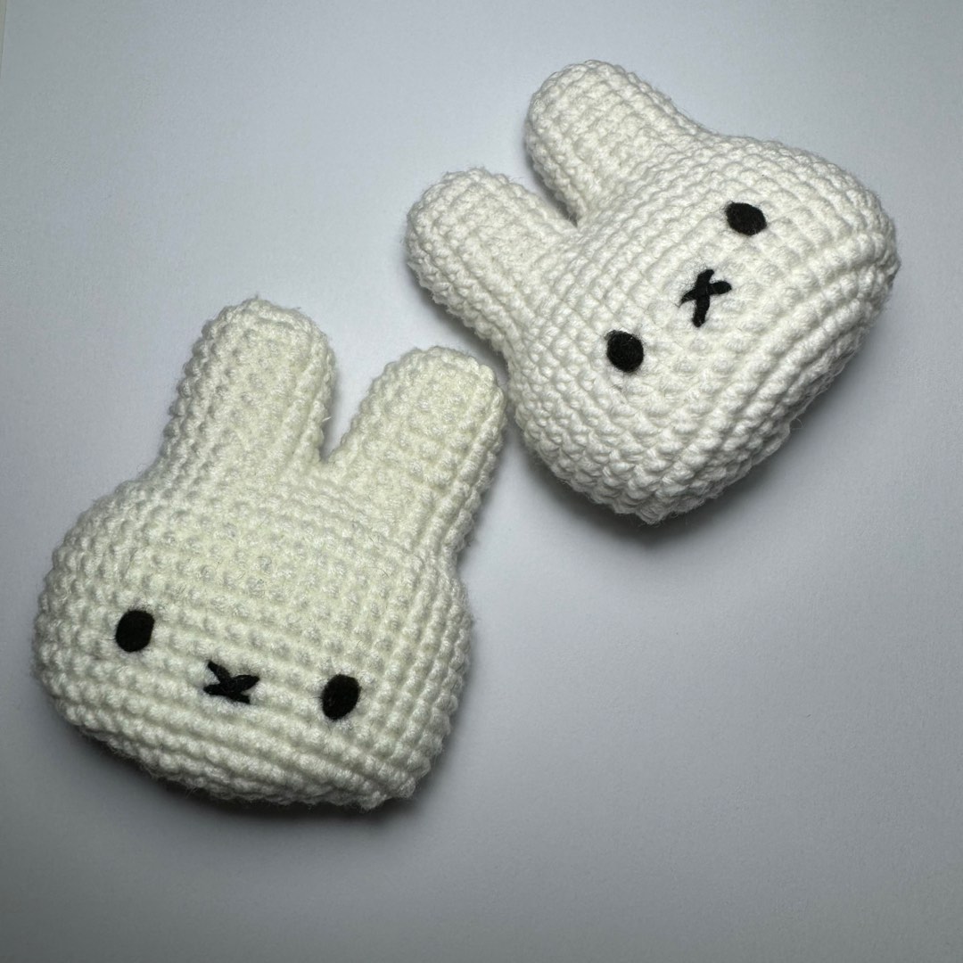 crochet miffy head with hat keychain, Hobbies & Toys, Stationery ...