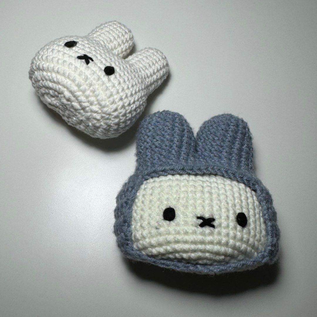 crochet miffy head with hat keychain, Hobbies & Toys, Stationery ...
