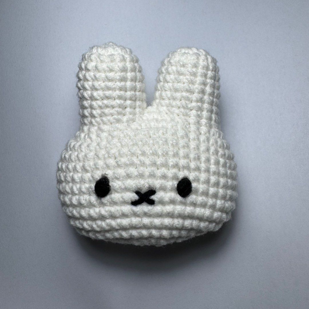 crochet miffy head with hat keychain, Hobbies & Toys, Stationery ...