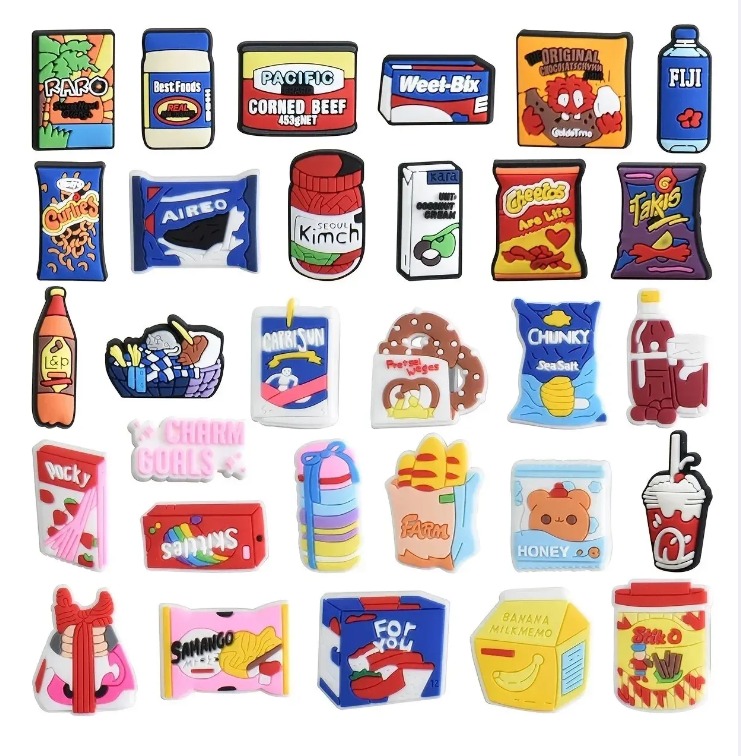 Crocs Jibbitz(Snack Edition), Men's Fashion, Footwear, Shoe inserts ...