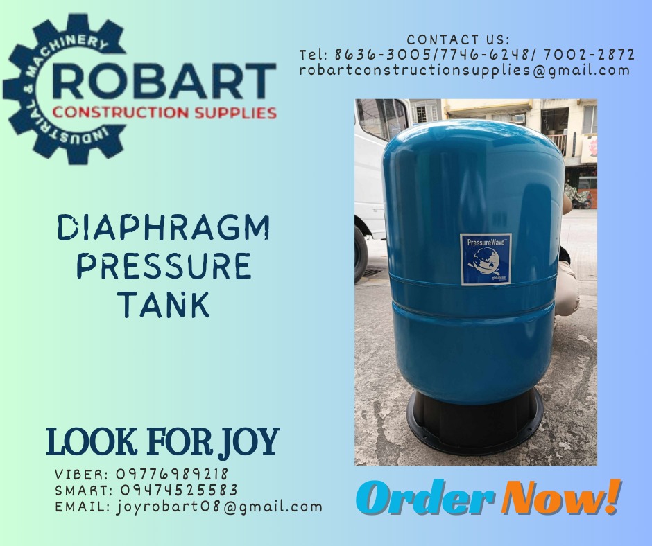 DIAPHRAGM PRESSURE TANK, Commercial & Industrial, Construction Tools ...