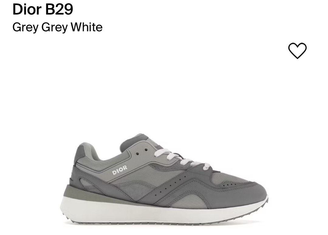 Dior B29 Grey Grey, Luxury, Sneakers & Footwear on Carousell