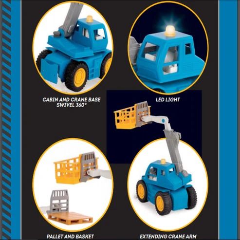 [Driven by Battat] Micro Series Telehandler with Realistic Lights ...