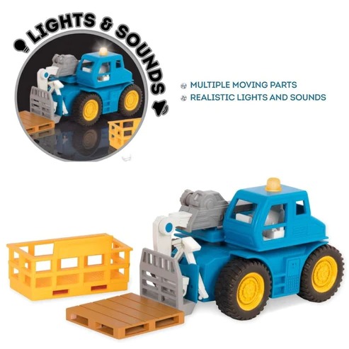 [Driven by Battat] Micro Series Telehandler with Realistic Lights ...