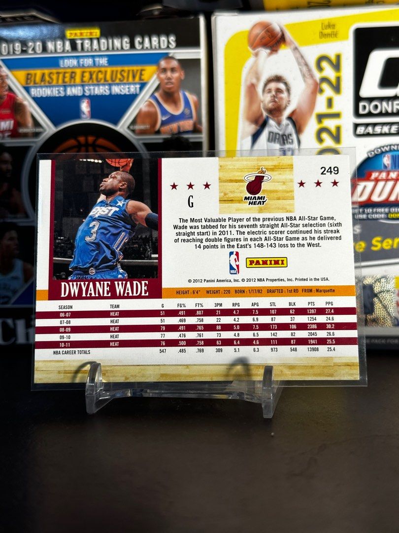 Dwyane Wade NBA Hoops 11-12 All Star Base Card, Hobbies & Toys, Toys ...