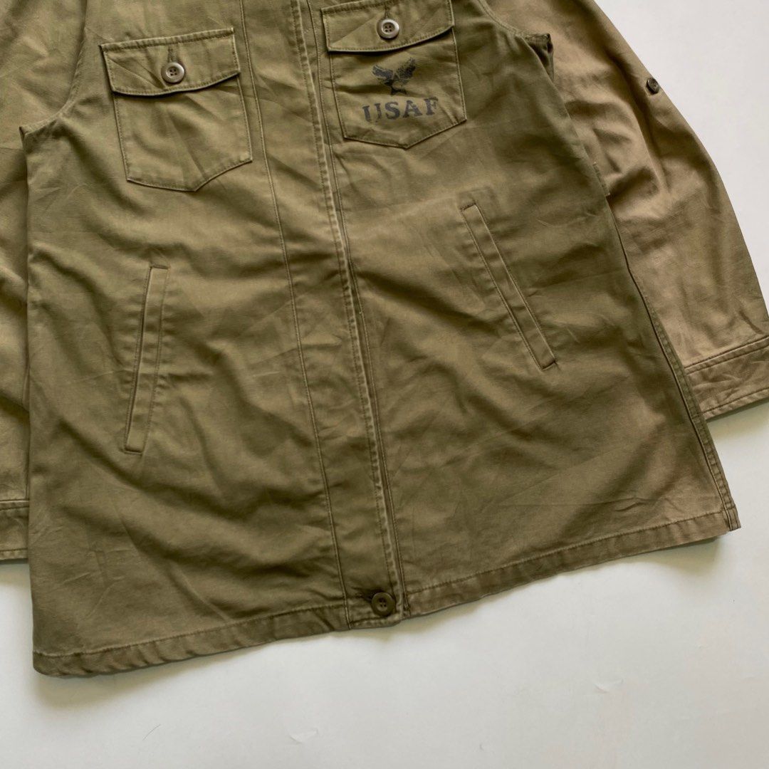 Earth USAF Military Style Jacket, Men's Fashion, Coats, Jackets and ...
