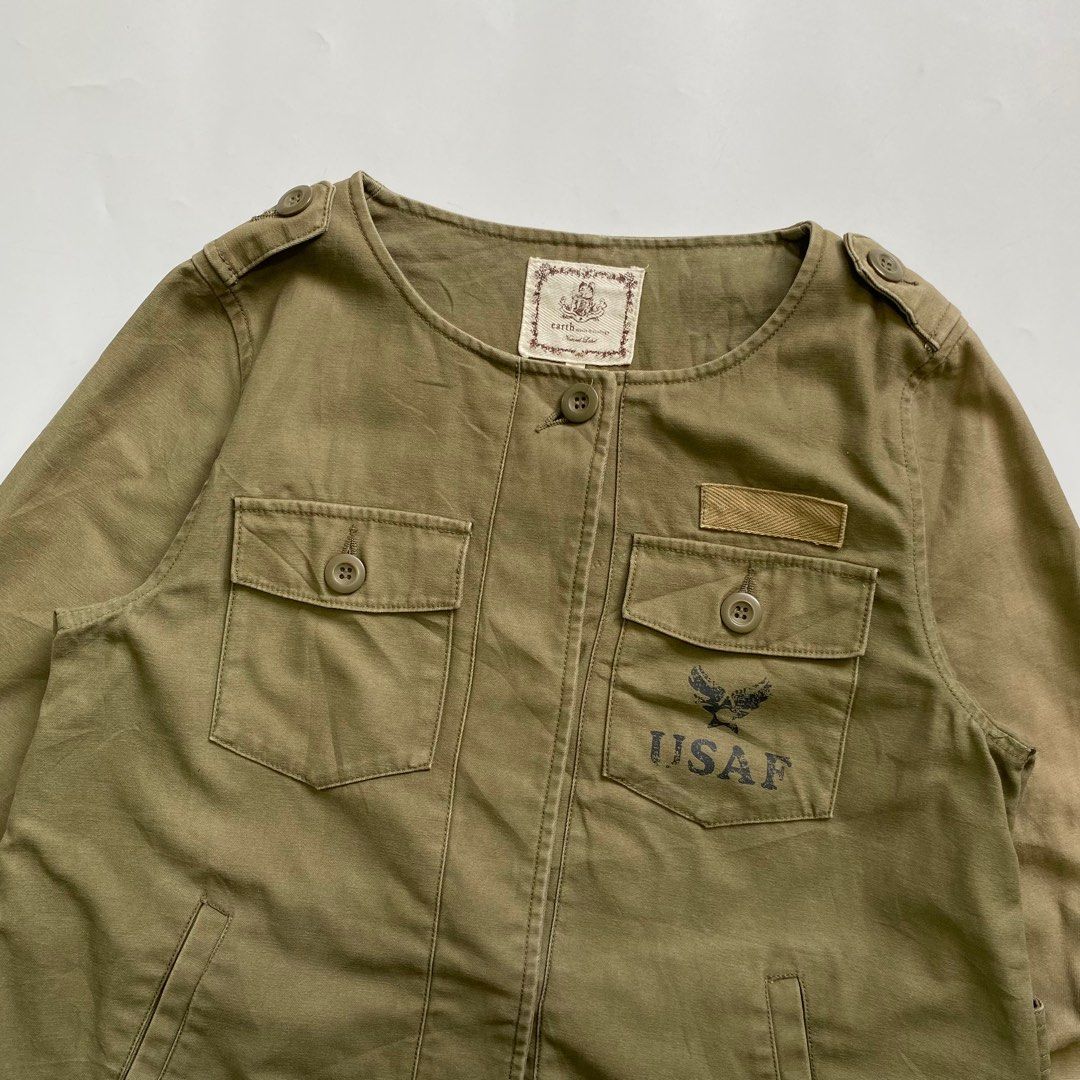 Earth USAF Military Style Jacket, Men's Fashion, Coats, Jackets and ...