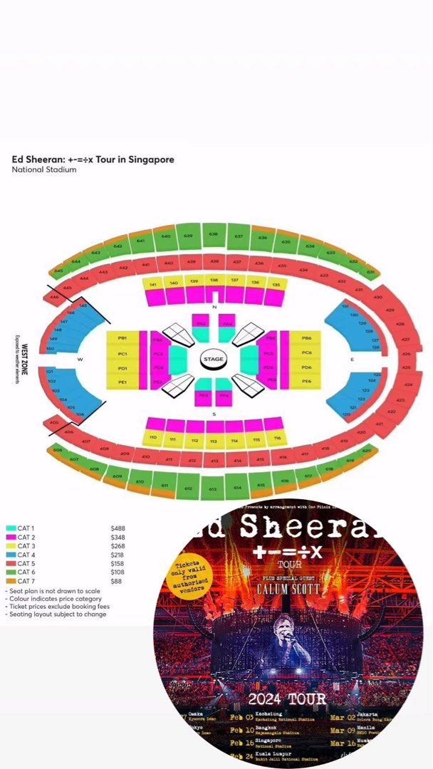 Ed Shereen concert, Tickets & Vouchers, Event Tickets on Carousell