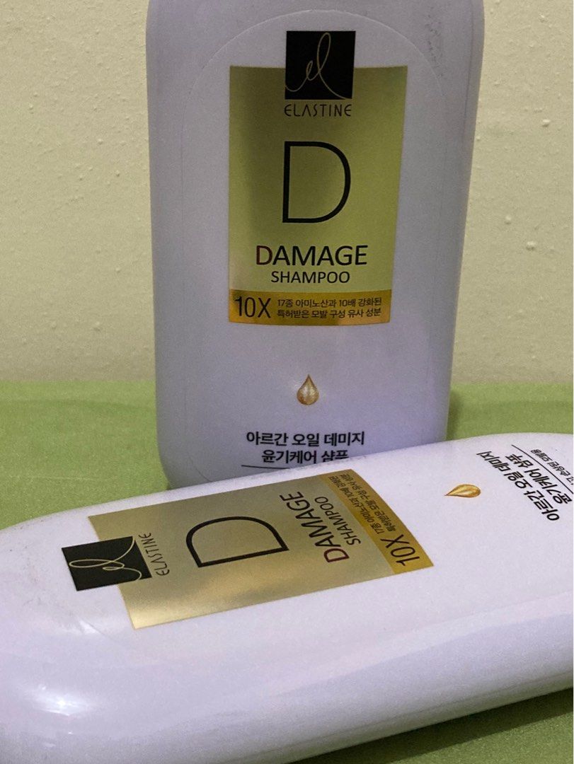 Elastine Damage Care Shampoo, Beauty & Personal Care, Hair on Carousell