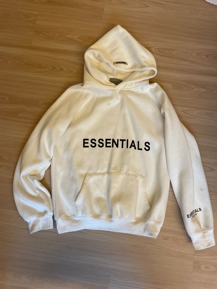Essentials hoodie, Men's Fashion, Tops & Sets, Hoodies on Carousell