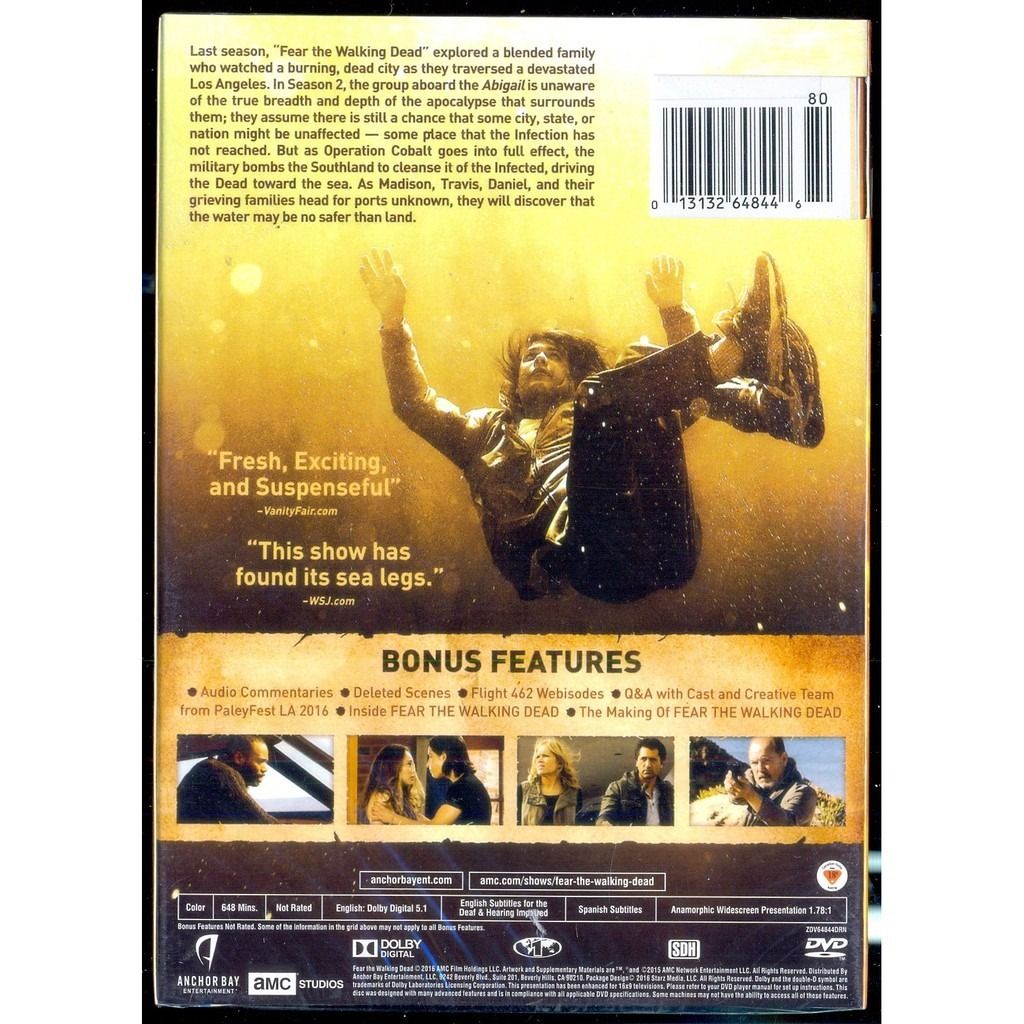 Fear The Walking Dead The Complete Second Season [ DVD ], Hobbies ...