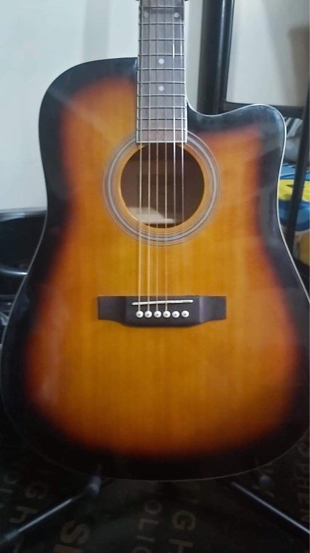 Fernando Guitar with Pickup and Elixir Strings, Hobbies & Toys, Music ...