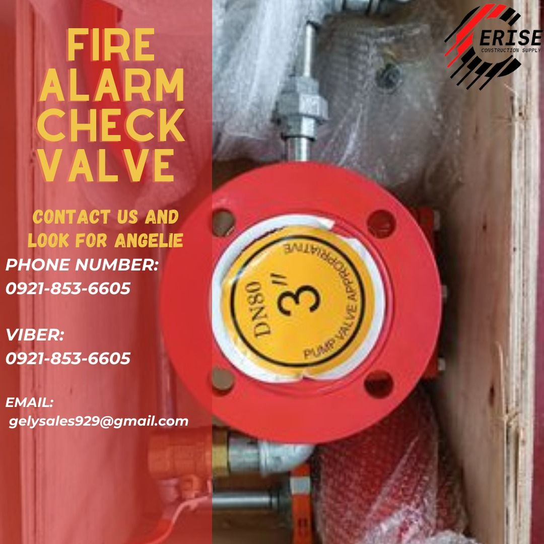 FIRE ALARM CHECK VALVE, Commercial & Industrial, Construction Tools ...