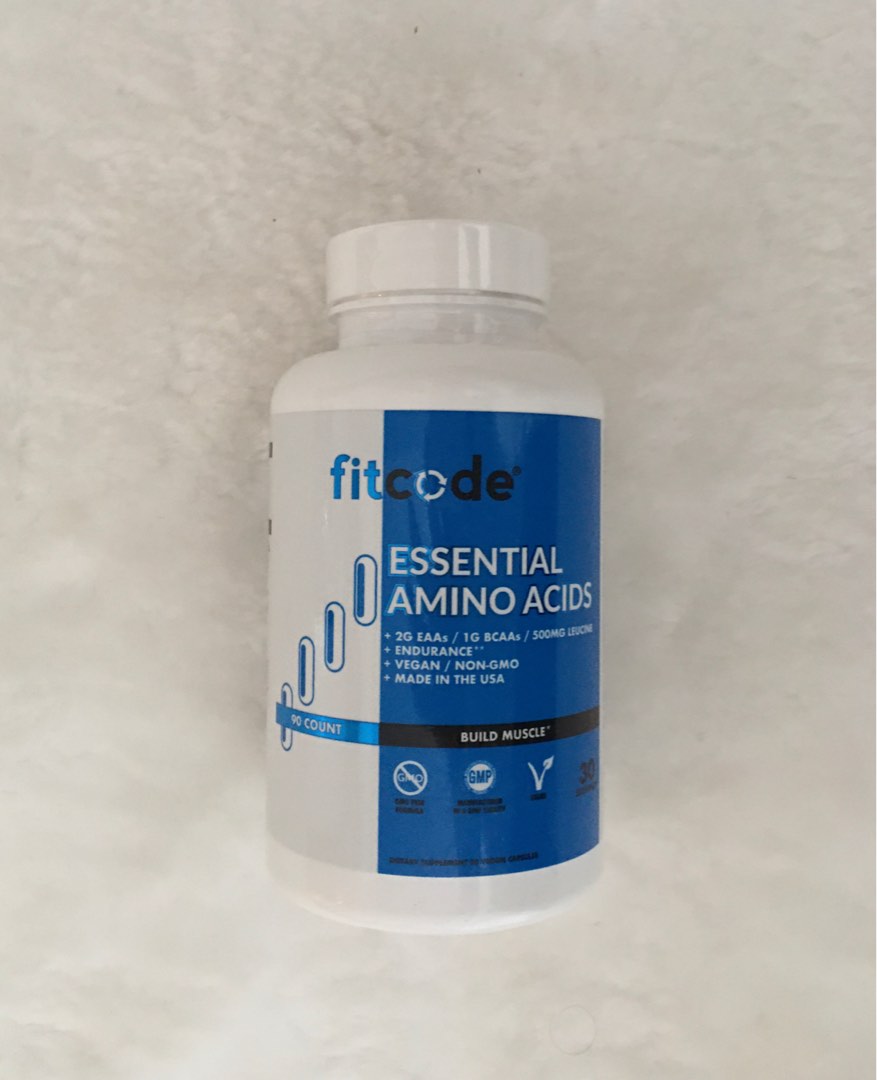 Fitcode 必需氨基酸 90 素食膠囊 Fitcode EAA Essential Amino Acid 90 veggi capsules, 健康及營養食用品, 健康補充品, 健康補充品 ...