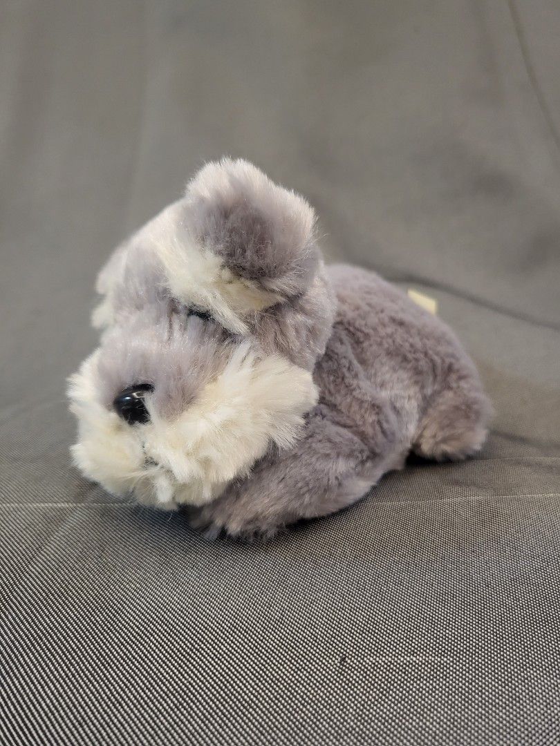 Fluffy Schnauzer Dog Mini Stuffed Toy, Hobbies & Toys, Toys & Games on ...