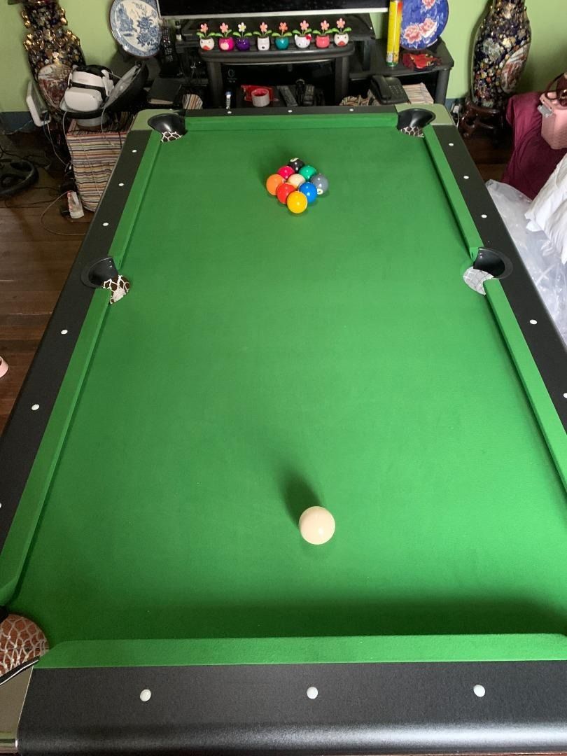 Foldable 3 in 1 Billiard table 6ft Free extra cue stick and case ...