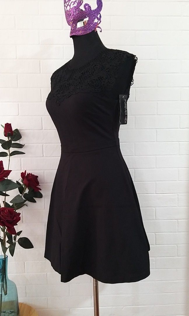 FOREVER NEW - JSProm/Cocktail/Party Black Dress, Women's Fashion ...