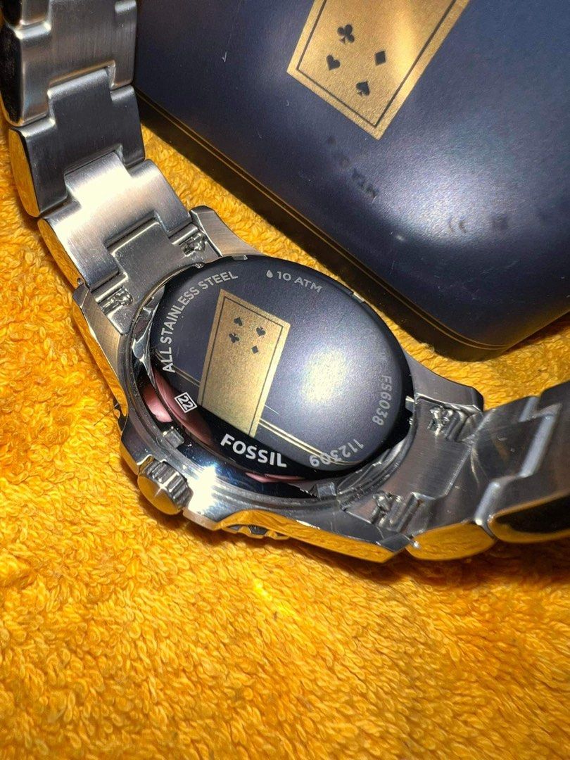 Fossil Blue Dive Three-Hand Date Stainless Steel Watch, Men's Fashion ...