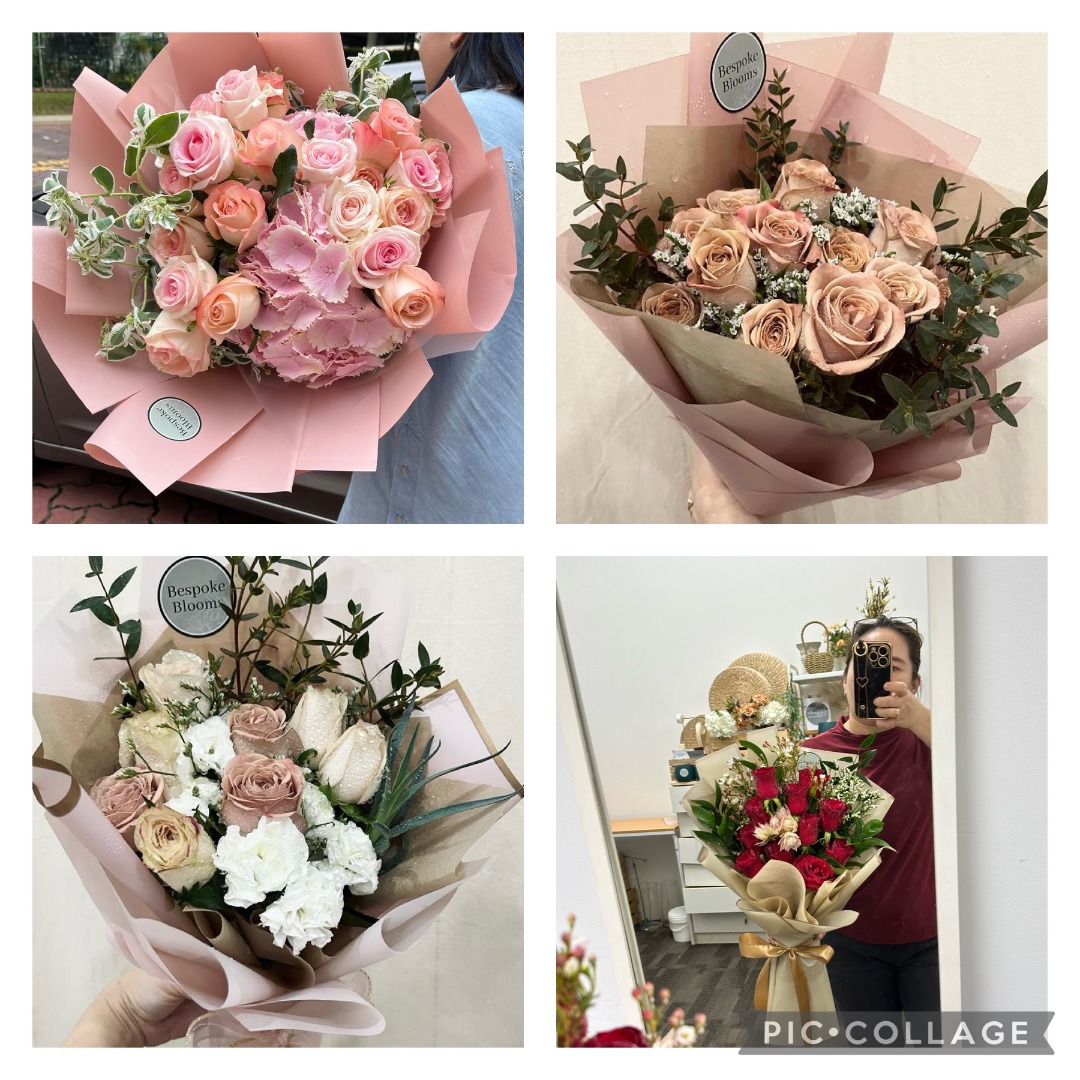 Fresh Flower Rose Bouquet Customised/Last Min Delivery, Weddings ...