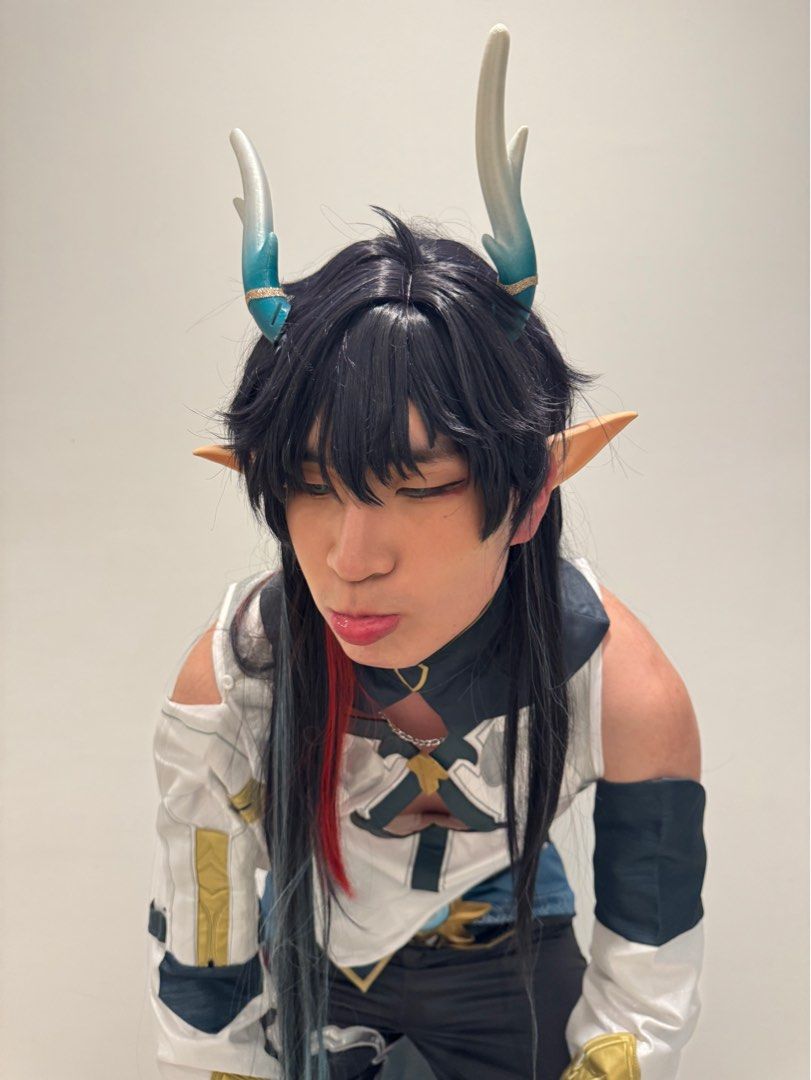 FULL SET: Dan Heng Inhibitor Lunae Cosplay Honkai Star Rail, Hobbies ...