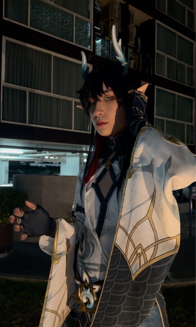 FULL SET: Dan Heng Inhibitor Lunae Cosplay Honkai Star Rail, Hobbies ...