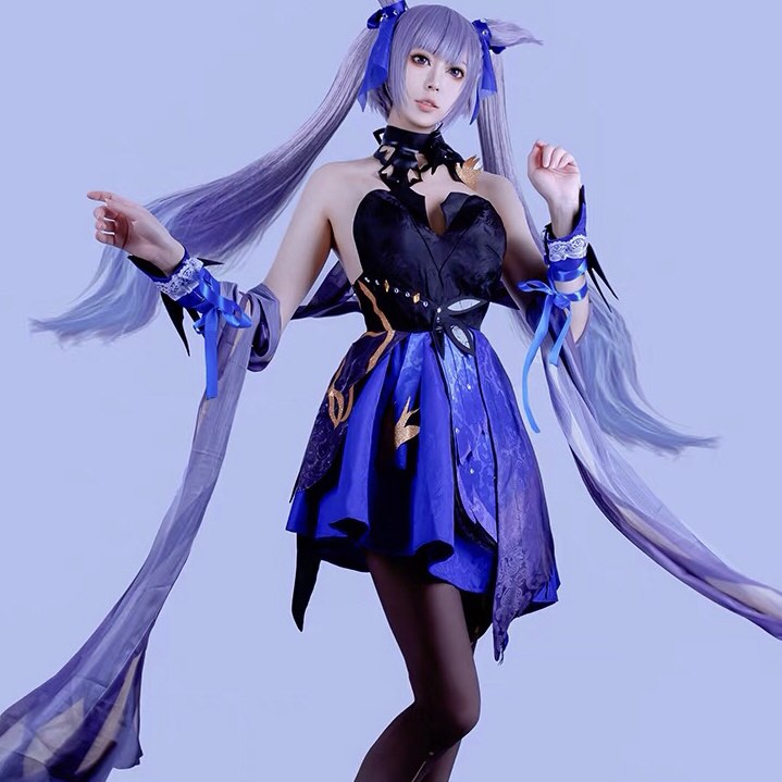 Genshin Impact Keqing Skin Cosplay {MAEMI NR}, Hobbies & Toys ...