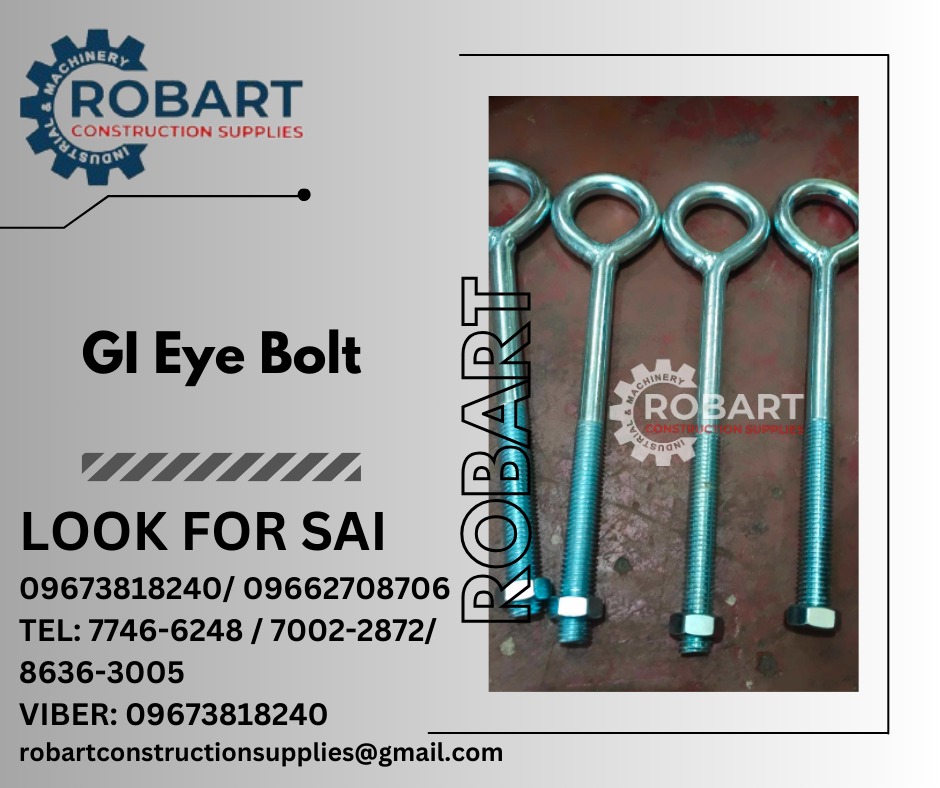 GI Eye Bolt, Commercial & Industrial, Construction Tools & Equipment on ...
