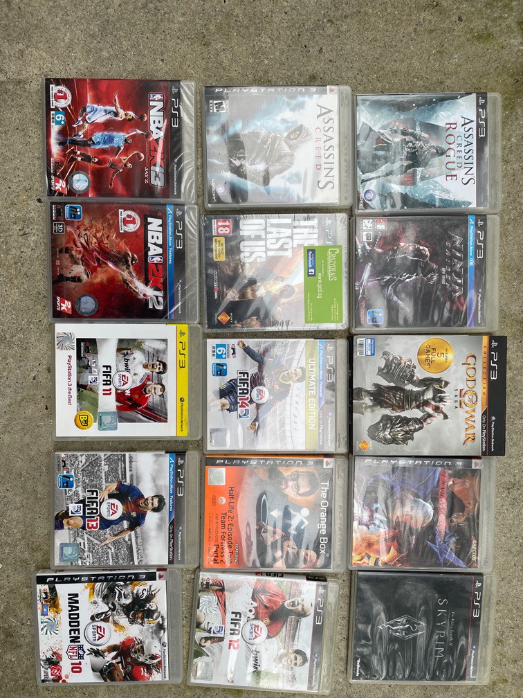 God of war saga. Madden. FIFA. NBA. Skyrim. Half-life. Last of us ...