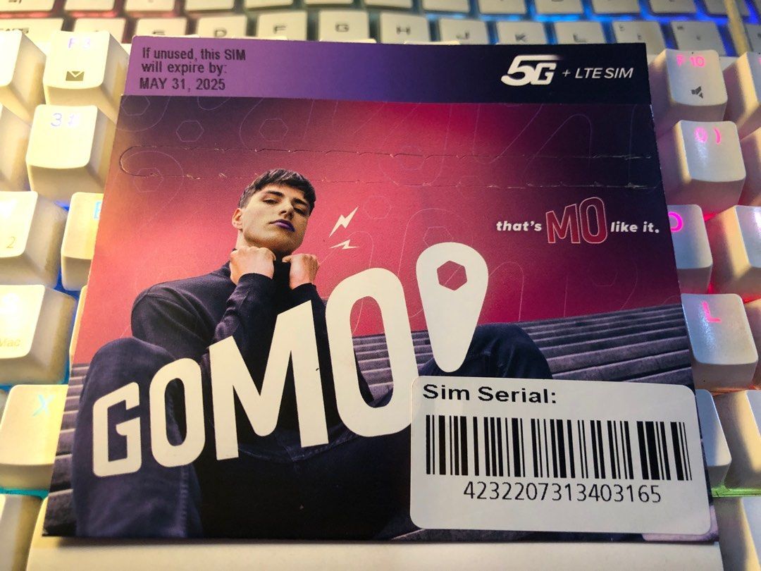 Brand new Sealed GOMO SIM with 30GB Data No Expiry same reception as ...