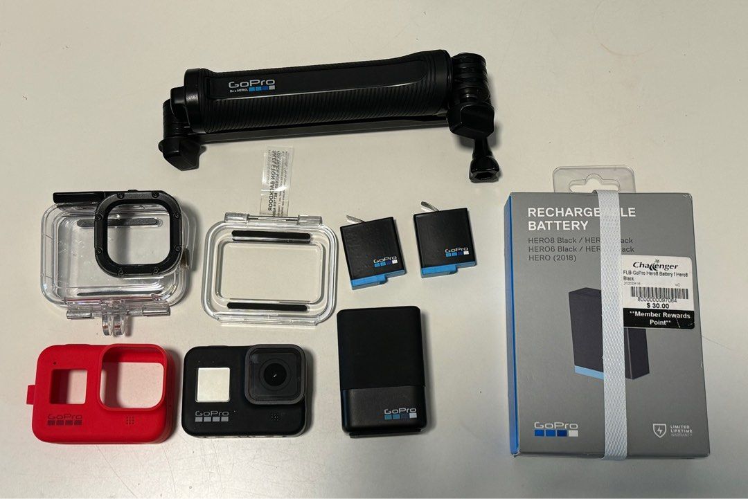 GoPro Hero8 + accessories, Photography, Cameras on Carousell
