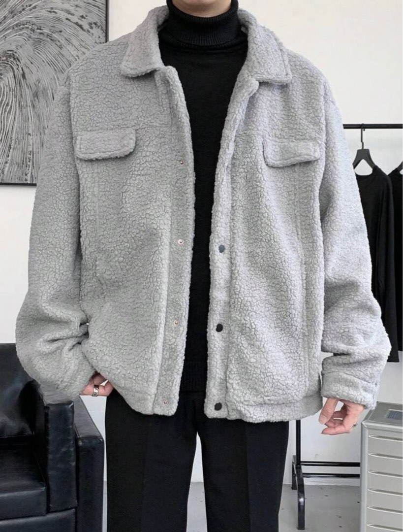 Grey Jacket, Men's Fashion, Coats, Jackets and Outerwear on Carousell