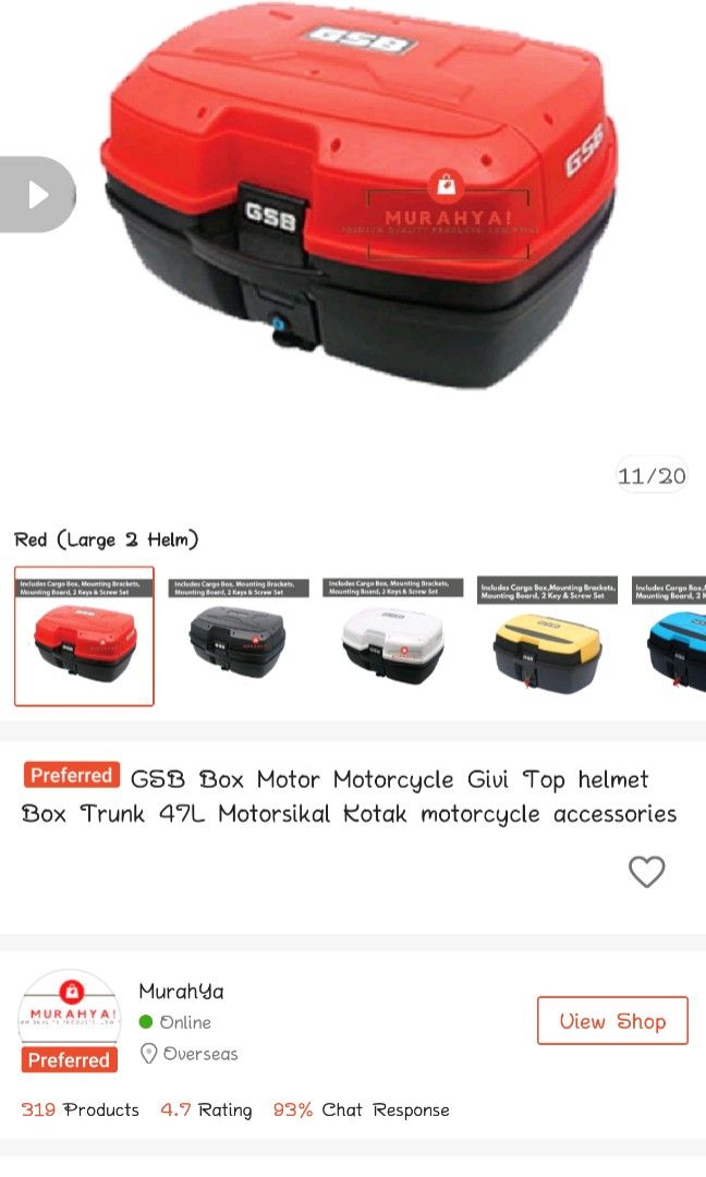 GSB box., Motorcycles, Motorcycle Accessories on Carousell
