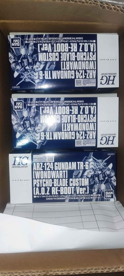 P-Bandai HG 1/144 GUNDAM TR-6 [WOUNDWORT] PSYCHO-BLADE CUSTOM & Aqua ...
