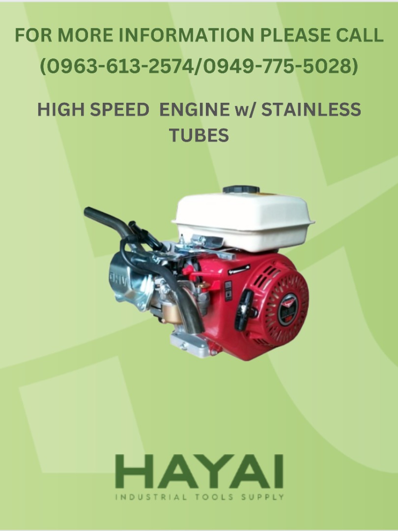 HIGH SPEED ENGINES WITH STAINLESS TUBES, Commercial & Industrial, Construction Tools & Equipment ...