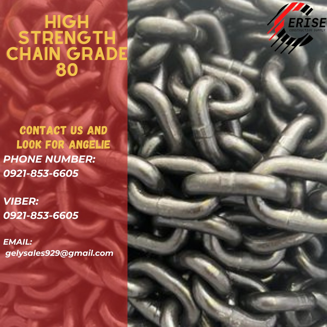 HIGH STRENGTH CHAIN GRADE 80, Commercial & Industrial, Construction ...
