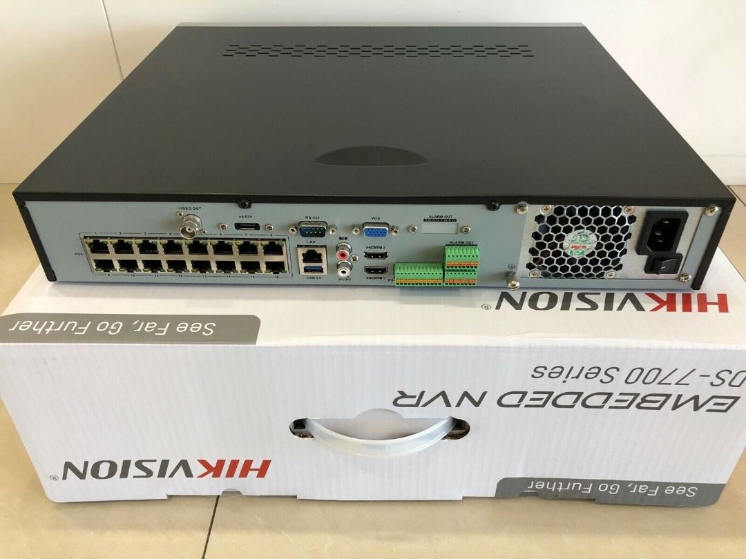 HIKVISION 32 CHANNEL NVR POE DS-7732NI-K4/16P, Furniture & Home Living ...