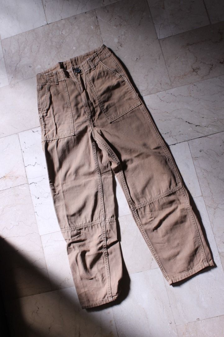 H&M Contrast Stitch Pants Cargo Pants, Women's Fashion, Bottoms, Jeans ...