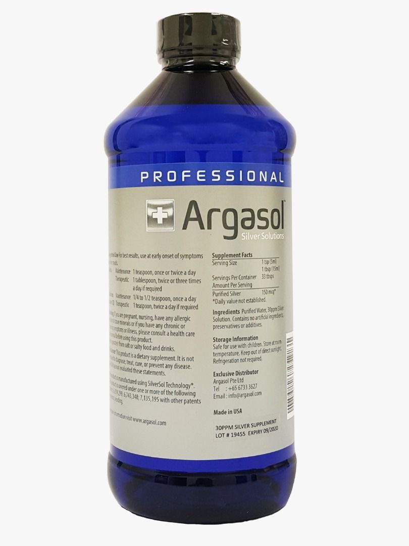 Hospital-Grade Cleanser for Severe Wound - Argasol Silver Solution ...
