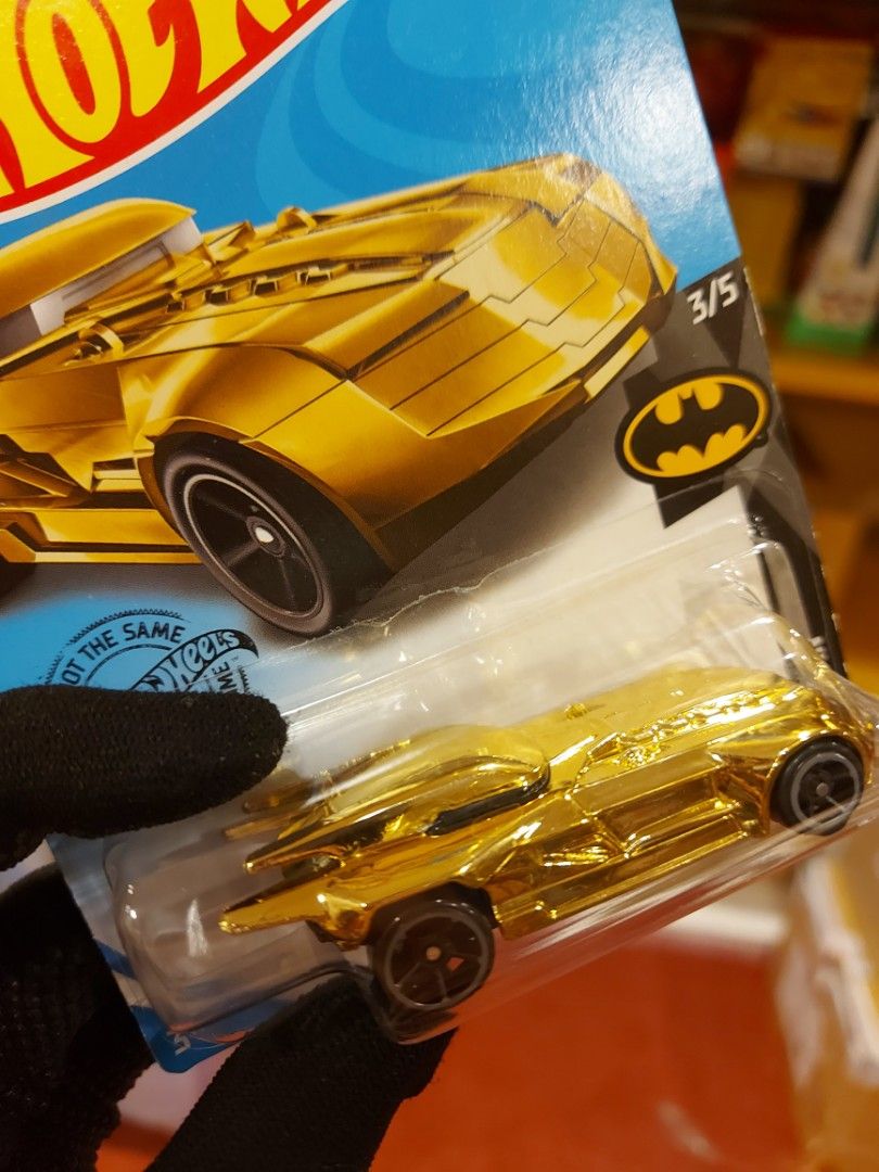 Hot Wheels Batmobile Gold, Hobbies & Toys, Toys & Games on Carousell