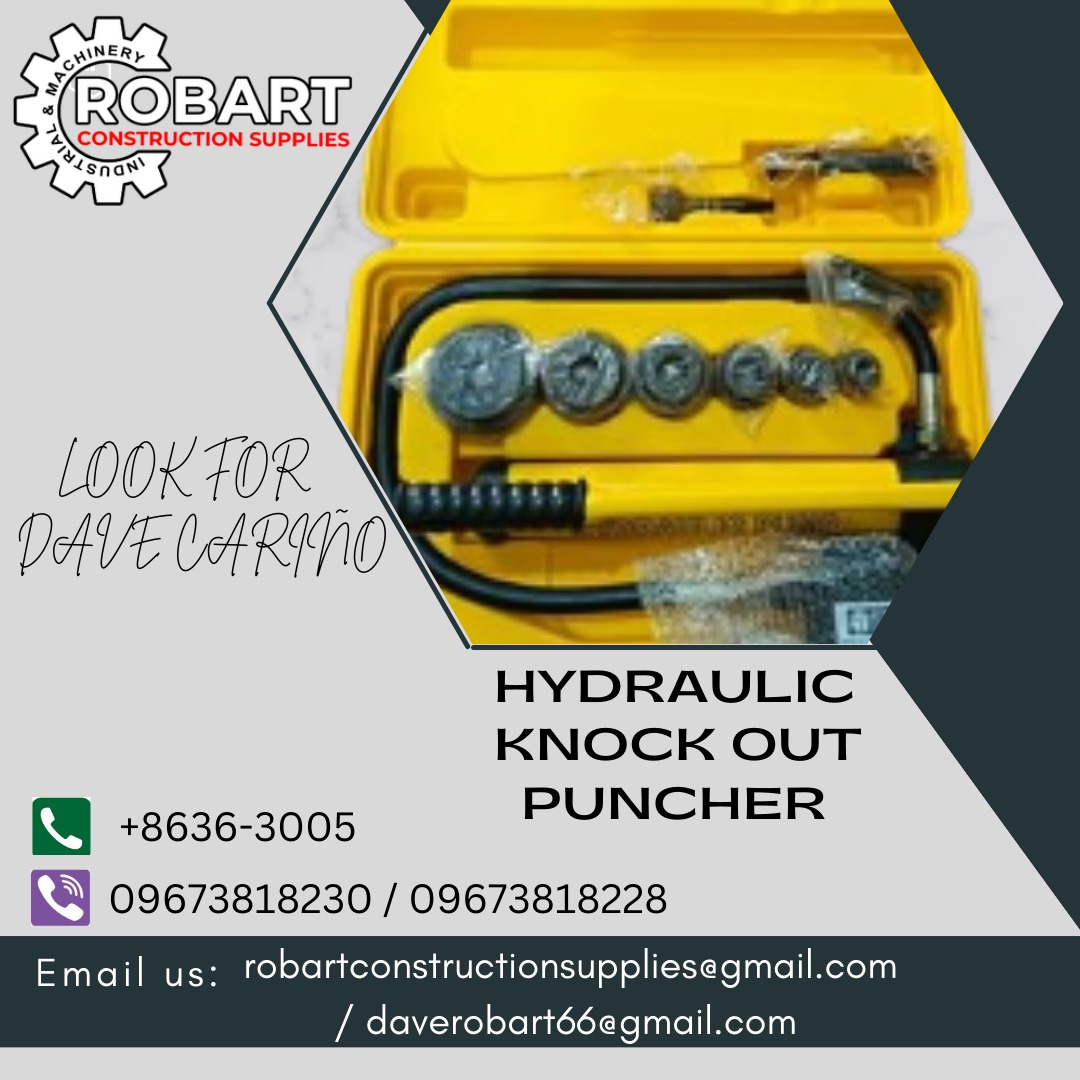 HYDRAULIC KNOCK OUT PUNCHER, Commercial & Industrial, Construction Tools & Equipment on Carousell